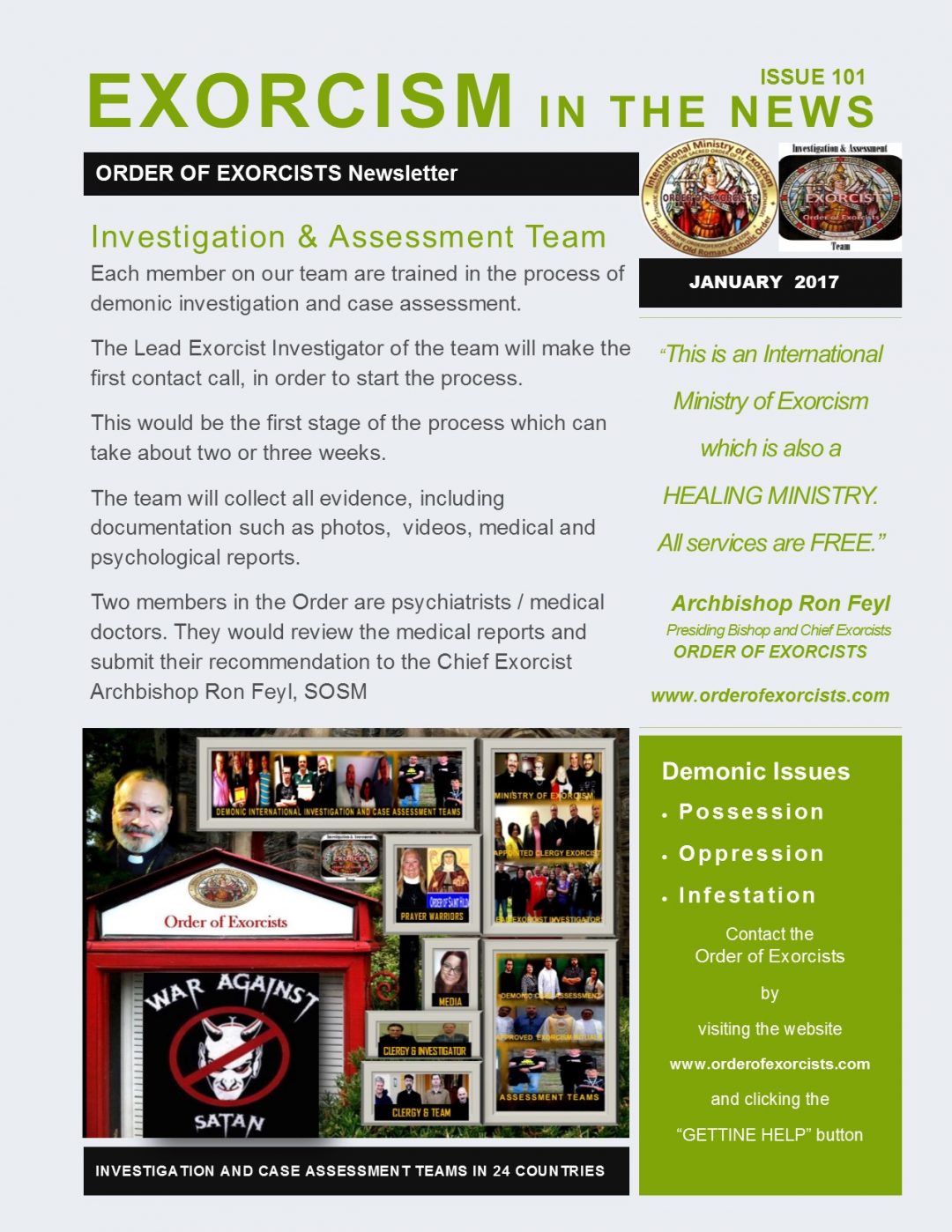 Exorcism Teams | The Order of the Exorcists